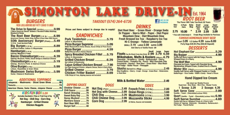 Menu – Simonton